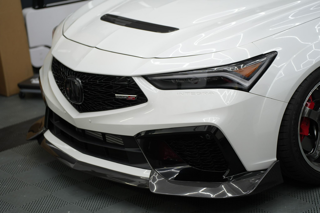 Real Dry Carbon Fiber Front Bumper Lip Spoiler For Acura Integra Type ...